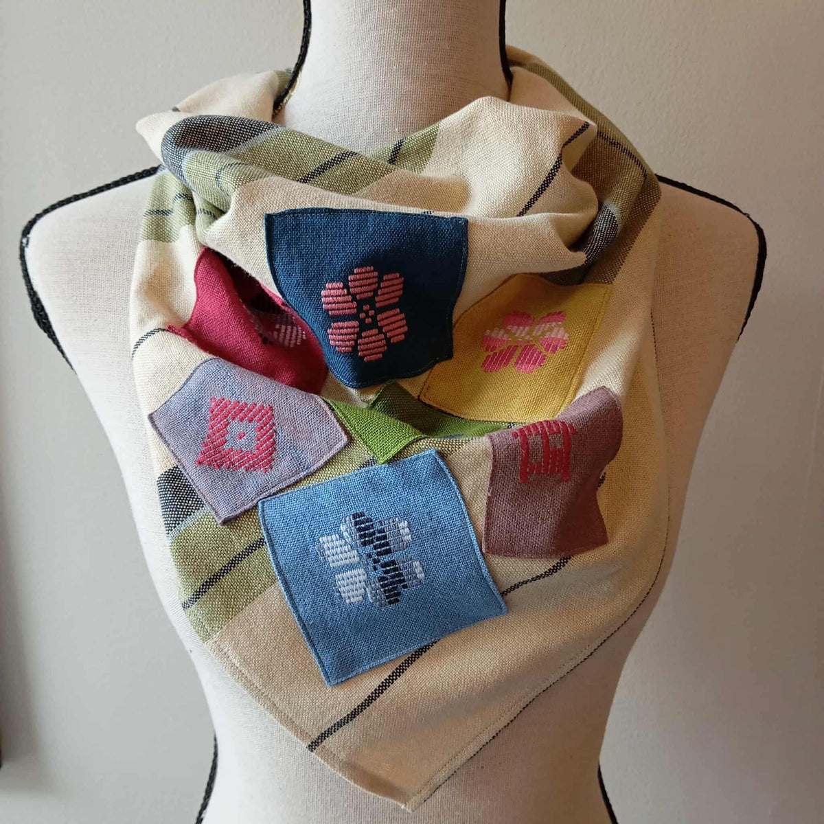 SCARF: AMARA W/ PATCHES* – DESIGNS BY MARIE