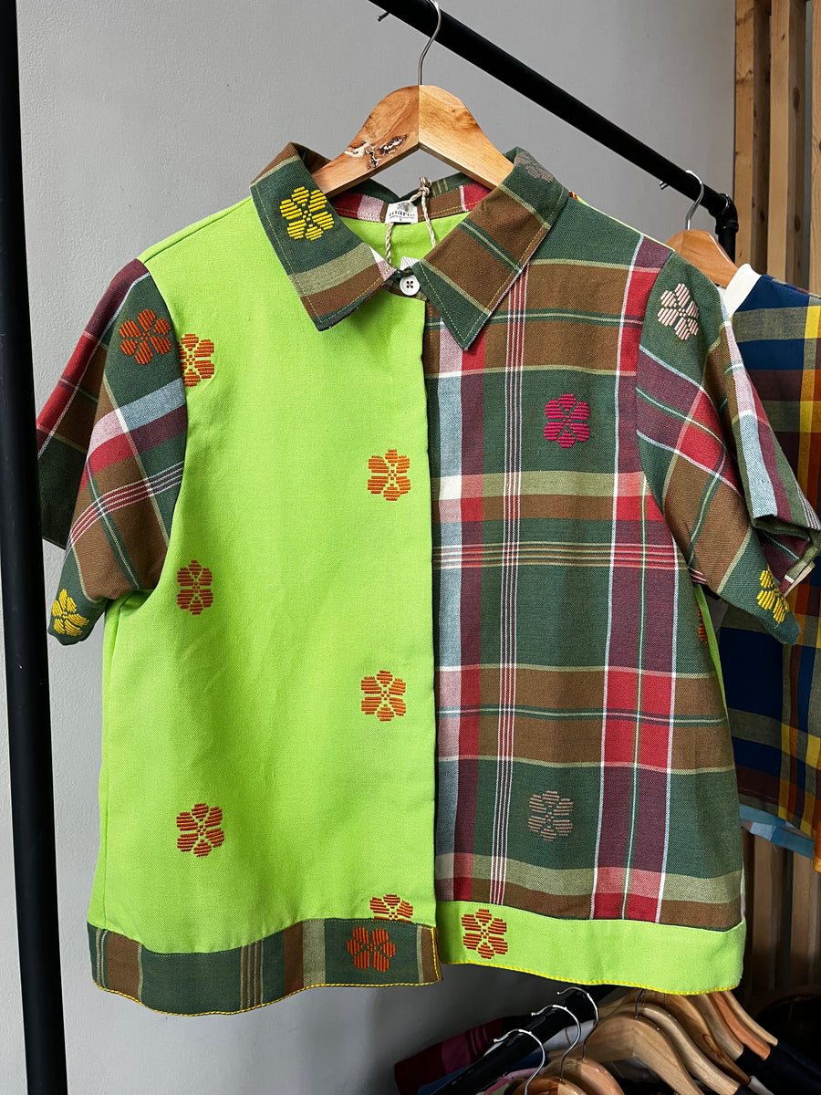 MARIKIT: MARIKIT – MIX NEON GREEN & BERNILA (NG RAI) – DESIGNS BY MARIE