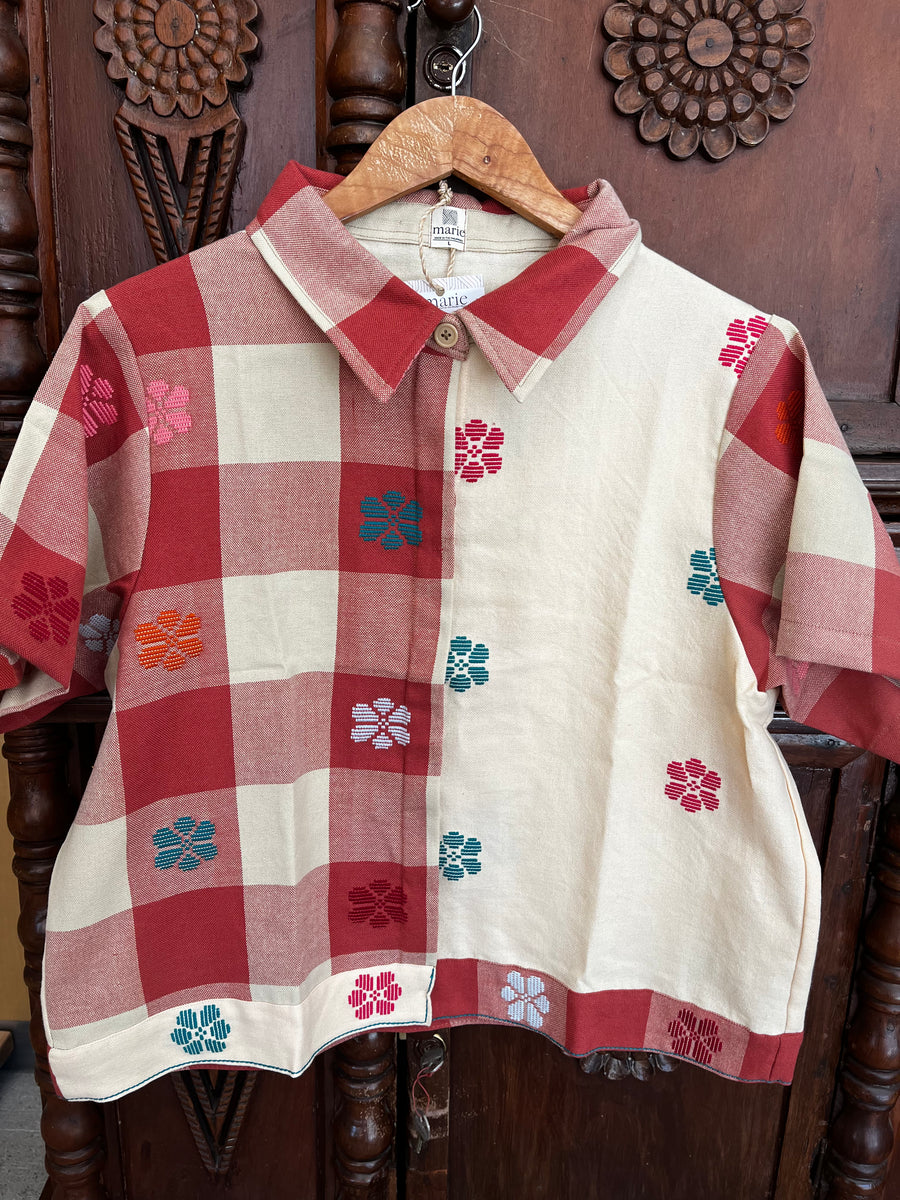 MARIKIT: MIX LEONIDA & WHITE FLOWERS, LEONIDA SLEEVES* – DESIGNS BY MARIE