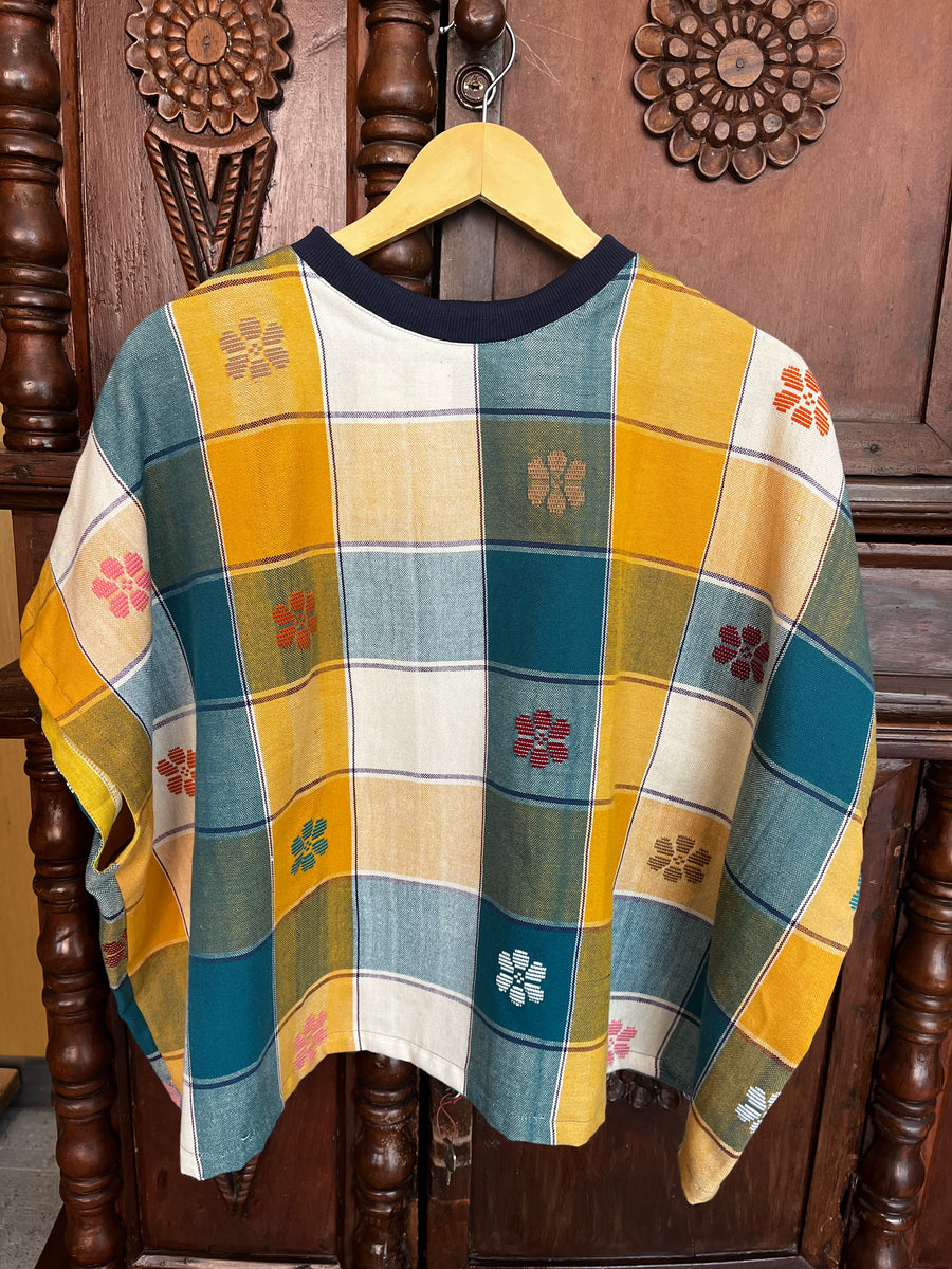 KASIYAHAN: Divina flowers with navy blue collar – DESIGNS BY MARIE